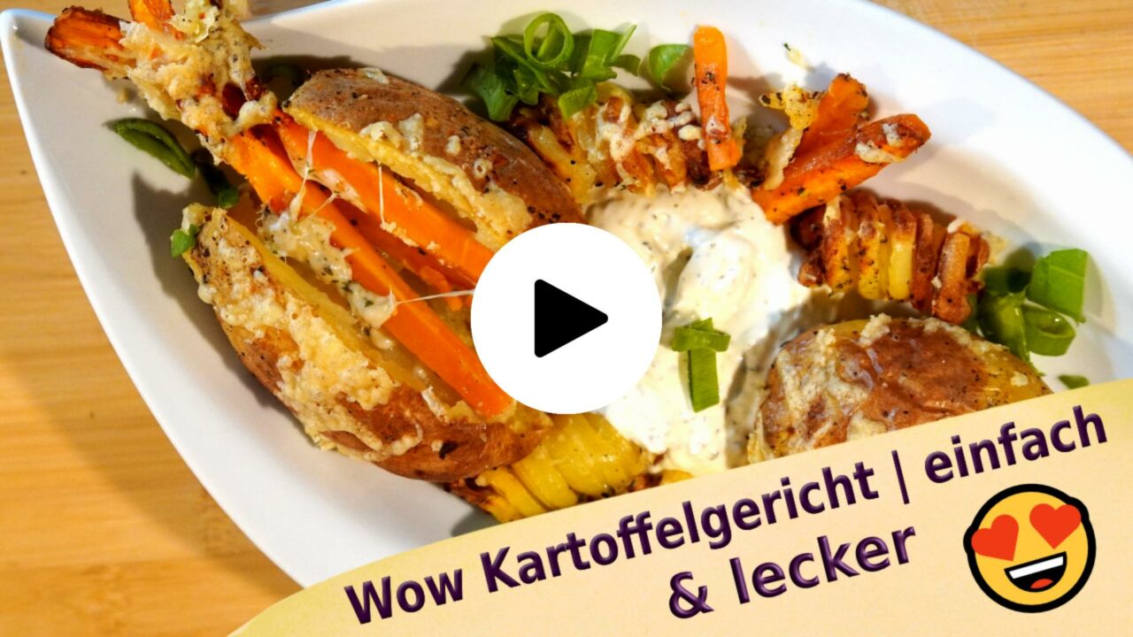 lecker gefüllte Kartoffeln - ein Wunsch - aus der Heißluftfritteuse ...